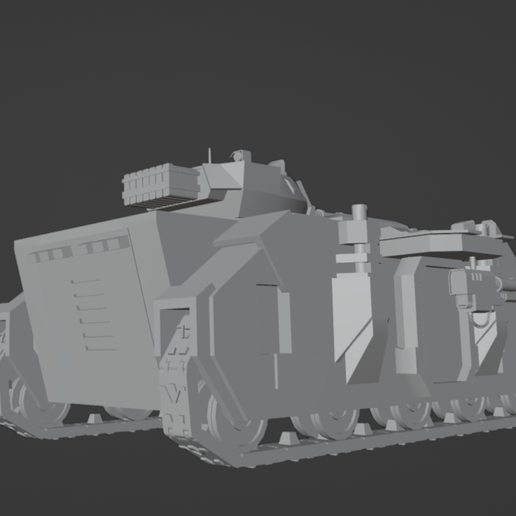 🪖 SciFi Gothic Tank・Free STL File for ・Cults