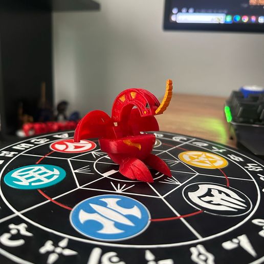 🦸 Soporte bakugan, soporte bakugan elemental・Archivo 3MF para Impresión ...