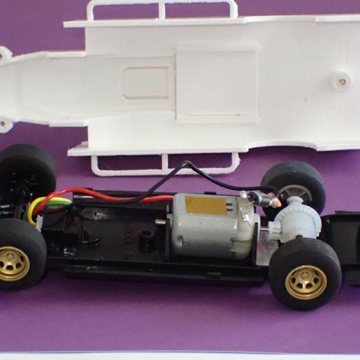 🚗 Slot Car Body 1/32 Scale - Big Block Modified - Scalextric Chassis ...
