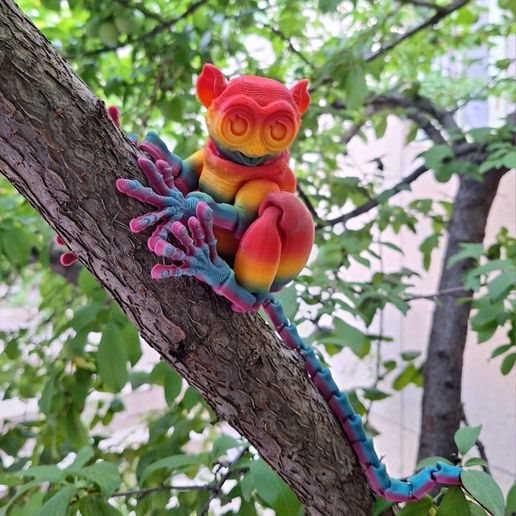 🐒 Funny Tarsier (flexi, cute)・ STL File for 3D printing・Cults