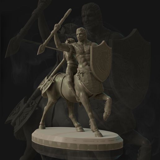 🧝 Centaur and Dark Elf・ STL File for ・Cults