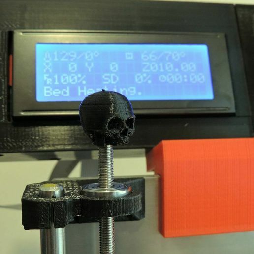 💀 Avance com a impressão 3D - Prusa Z-Axis Skull Pointer・Arquivo 3D ...