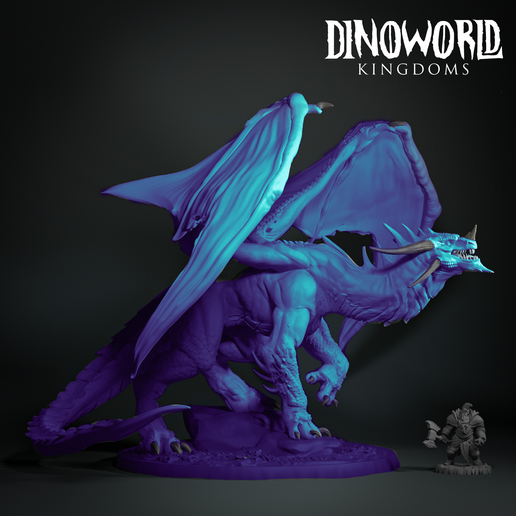 🐉 Blue dragon master・ STL File for 3D printing・Cults