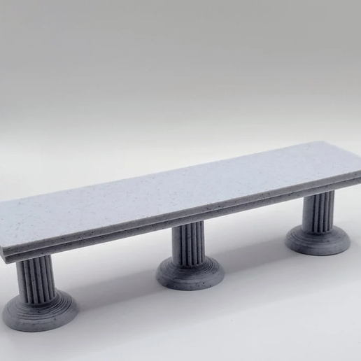 🧸 Stone Roman Bench Fingerboard Obstacle・ STL File for 3D printing・Cults