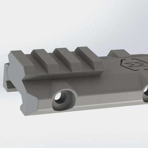 👴 Picatinny Riser - Half Inch - OLD・Free STL File for ・Cults