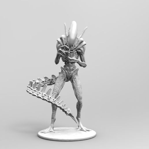 👽 Alien Xenomorph Smoking Joint Tabaco Cigar 3D Print・ 3D File for ・Cults