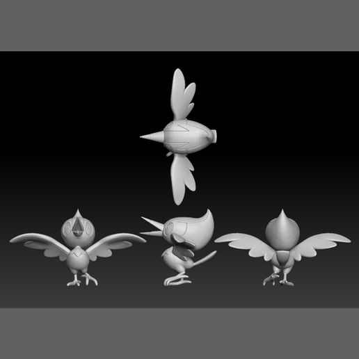 🐉 Pokemon Pikipek Trumbeak Toucannon・ STL File for 3D printing・Cults