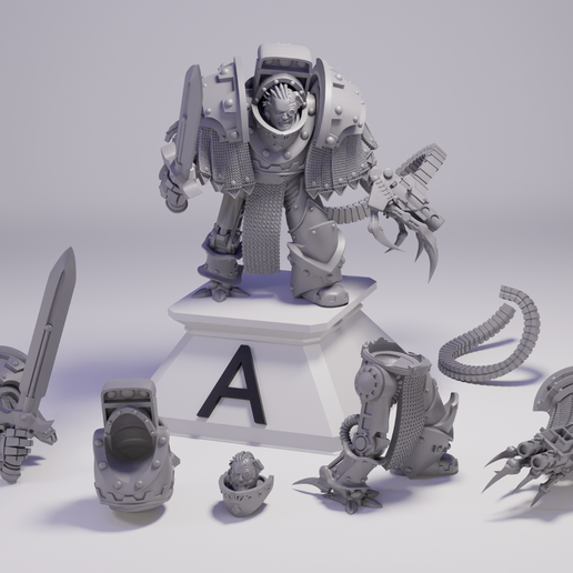🎲 3 Poses - Gabriel Santar (Catapheractii Armor) - WH PORXY・ 3D File ...