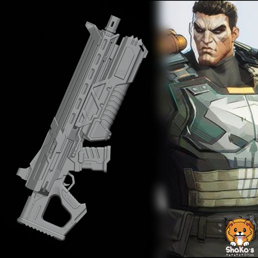 🔫 Punisher - Electron Gun - Marvel Rivals Cosplay Props・ 3D File for 3D ...