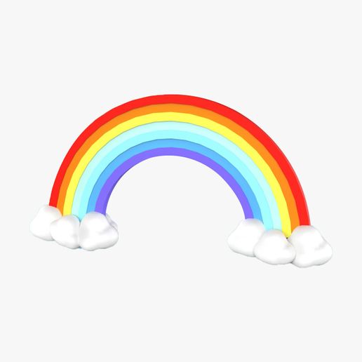 🌈 Rainbow・ STL File for 3D printing・Cults