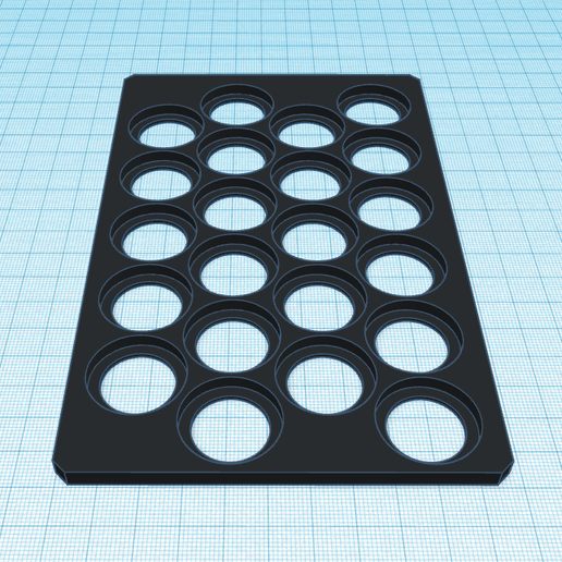📦 Very Useful Miniature Holder - 25mm・Free STL File for 3D printing・Cults
