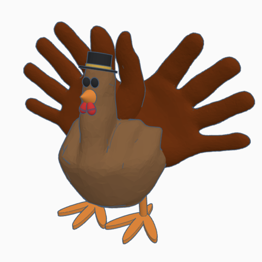 🦃 Middle Finger Turkey - Flock-off!・Archivo STL para Impresión 3D・Cults
