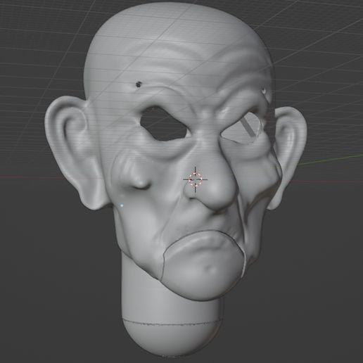 🗿 VENTRILOQUIST DUMMY-"ELDERLY GROUCH"・Archivo STL para Impresión 3D・Cults