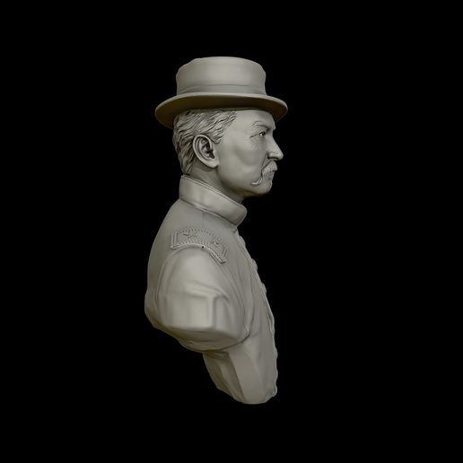 👤 General Philip Sheridan bust sculpture 3D print model・ STL File for ...