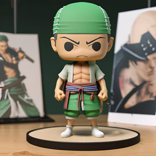 Archivo STL Roronoa Zoro ONEPIECE Collection - Chibi 3D Printable 👾 ...