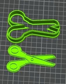 🍪 Cookie Cutter - Scissors・ 3D File for 3D printing・Cults