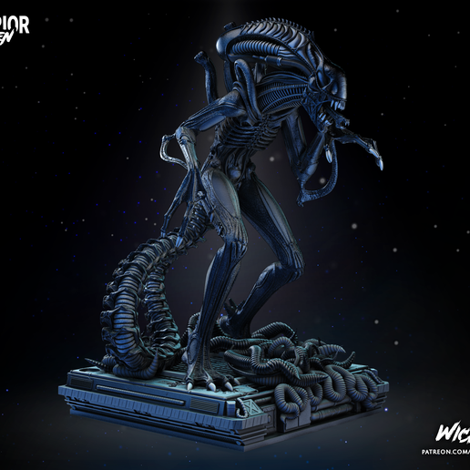 👽 WICKED MARVEL ALIEN WARRIOR SCULPTURE 2023: TESTED AND READY FOR 3D ...