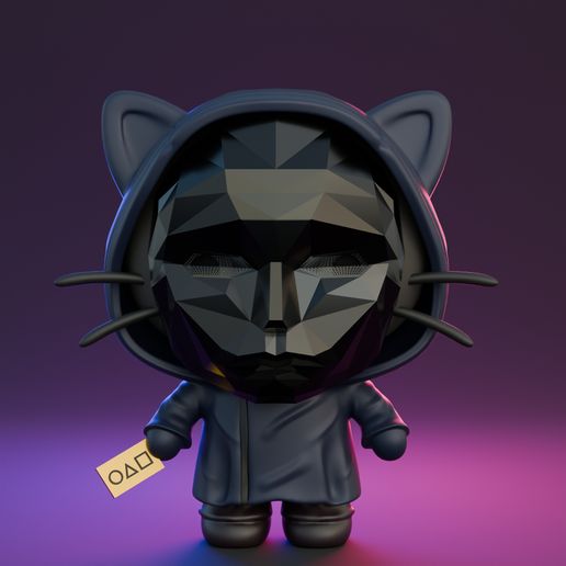 Archivo 3D squid game CHOCOCAT - hello kitty - STL & 3mf Multicolor 🦑 ...