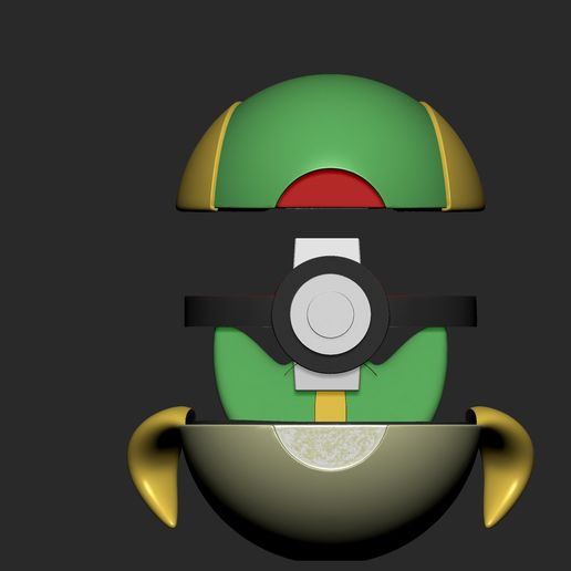 🐉 Pokemon Snivy Pokeball・ STL File for 3D printing・Cults