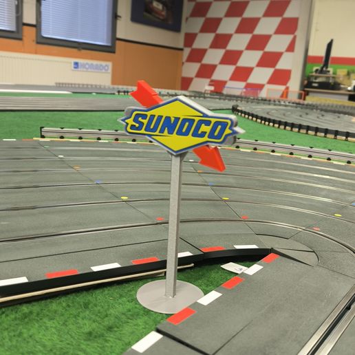 Archivo STL Sunoco sign 1/32 🚗 ・Objeto para impresora 3D para descargar ...