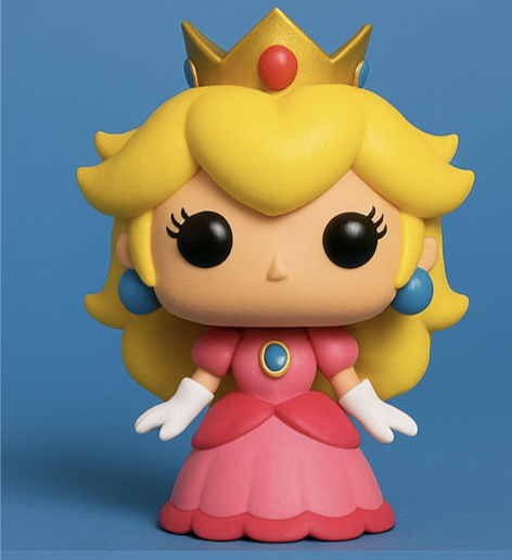 🍑 FUNKO POP PEACH SUPER MARIO・ STL File for 3D printing・Cults
