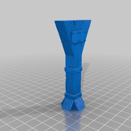 🪵 Wooden Timber Post - 28mm gaming・Free STL File for ・Cults
