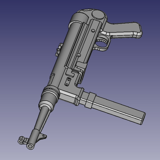 🔫 MP-38 SUBMACHINE GUN PROP GUN DIORAMA CONCEPT PROTOTYPE・ STL File for ...