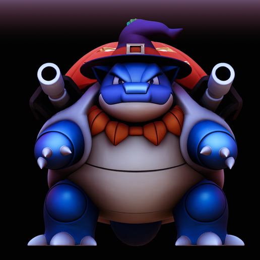 🎃 Halloween Blastoise con caparazón de calabaza - Pokémon Fan Art ...