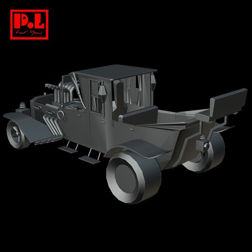 🎬 Herman Munster Mobile Coach The Munsters・ STL File for 3D printing・Cults