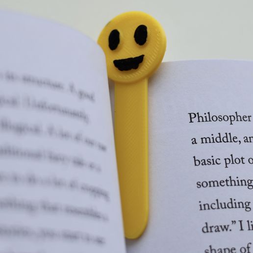 🔖 Happy bookmark (Stl file for 3D printing) Print in place.・Free STL ...
