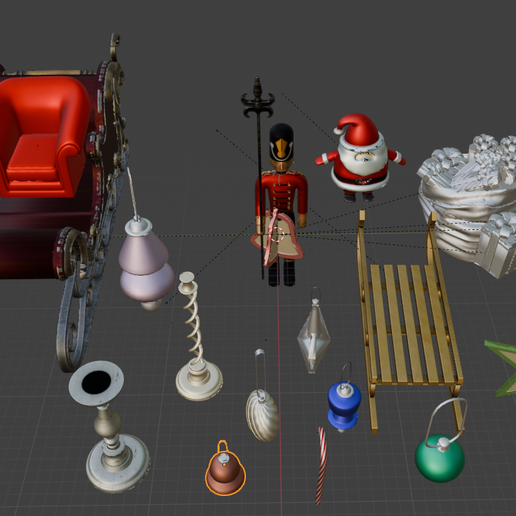 Free STL file Christmas Bundle 🎄 ・3D print design to download・Cults