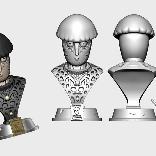 🪖 "Psycho Helmet" BUST (Mob Psycho 100 Fanart)・ STL File for ・Cults