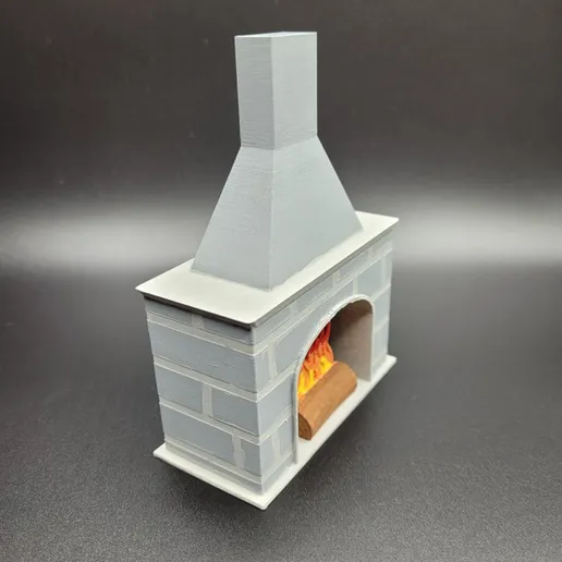 🤏 Mini Fireplace・ STL File for 3D printing・Cults