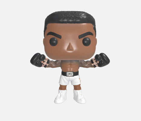 🥊 Muhammad Ali Funko・ OBJ File for 3D printing・Cults