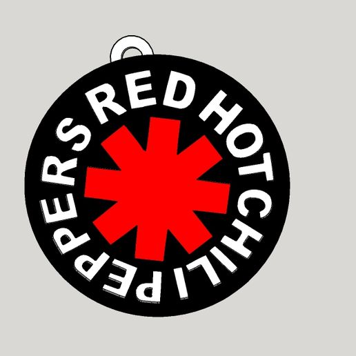 STL file Keychain Red Hot Chile Peppers- Keychain 🗝️ ・3D printer model ...