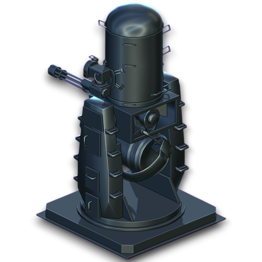 OBJ file beacon phalanx turret 🔫 ・Template to download and 3D print・Cults