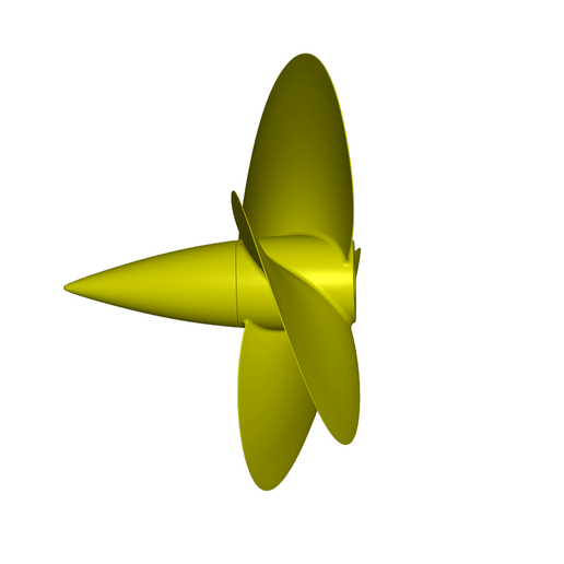 🛥️ 3 Blade Boat Propeller・ OBJ File for 3D printing・Cults