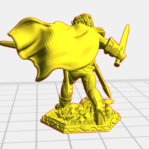 🌍 Thudd - Earth Genasi Fighter/Ranger with 2 swords STL file DnD・Free ...