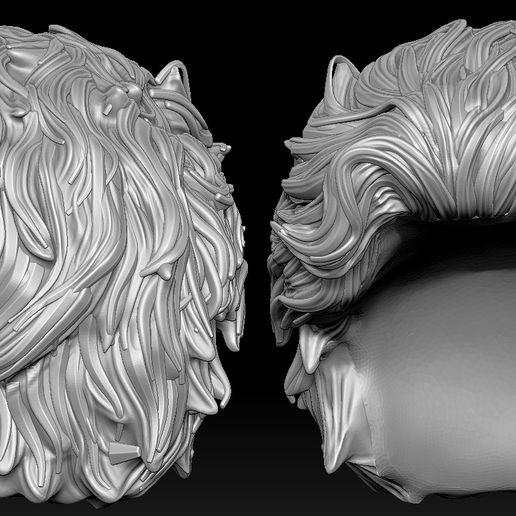 ♂️ 10 Male hair・ STL File for 3D printing・Cults