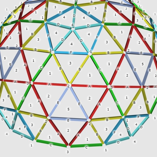 💭 Geodesic Dome 4V Connector for 1" PVC pipe・Free 3D File for ・Cults