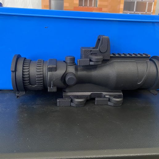 3D print Airsoft Trijicon 6x48 Dual Illuminated ACOG Optic Hollow body ...