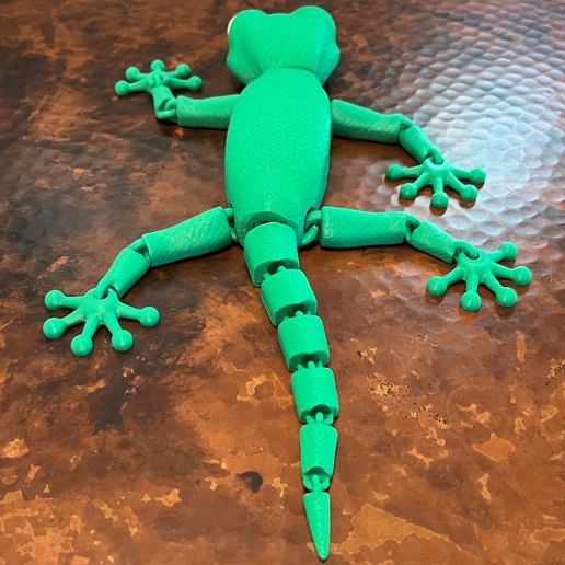 🦎 Cute Articulated Lizard, Print-In-Place Parts, Cute Flexi - NO AMS ...