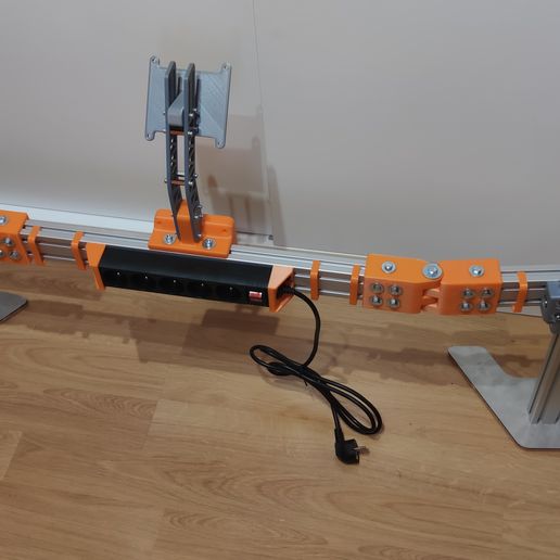 🎵 Triple monitor stand・ STL File for 3D printing and CNC machining ...