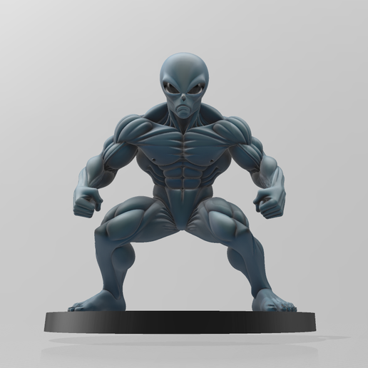 👽 Muscular Alien / Alien musclé / JIREN・ STL File for 3D printing・Cults