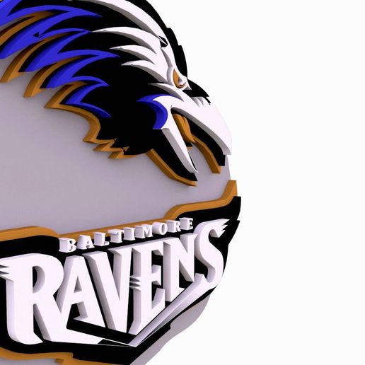 🛡️ NFL Baltimore Ravens Keychan Shield Printable and Renderable・ 3D ...