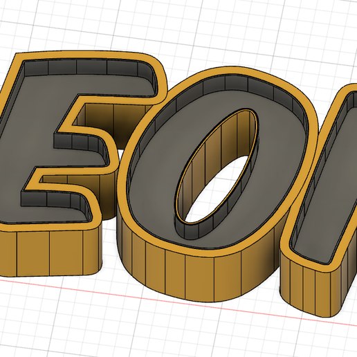 STL file LED NAME SIGN - LEON (GIFT/ DECO/ DESIGN) 🎁 ・3D print design ...