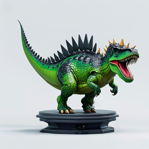 🦖 2828 Gothic Roaring Ankylosaurus Dinosaurio Modelo 3D, Halloween ...