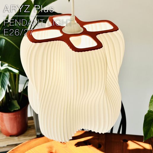 ARYZ Plus | Pendant light E26/27・ STL File for 3D printing・Cults