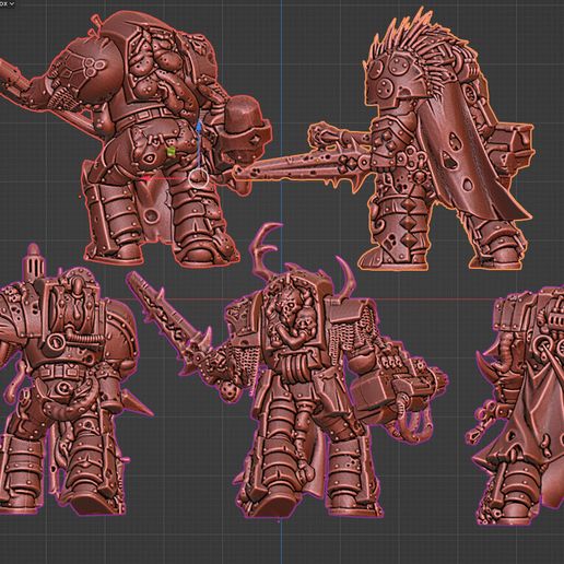 3D file Deathguard Blight Lord Terminators 🎲 ・Model to download and 3D ...