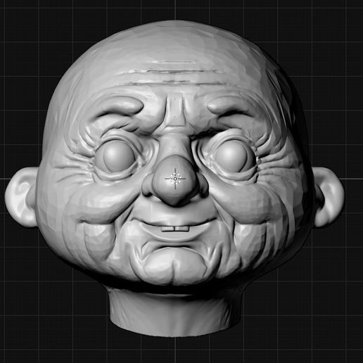 👴 Creepy Old Man Bust – Scary 3D Printable Model・ STL File for 3D ...